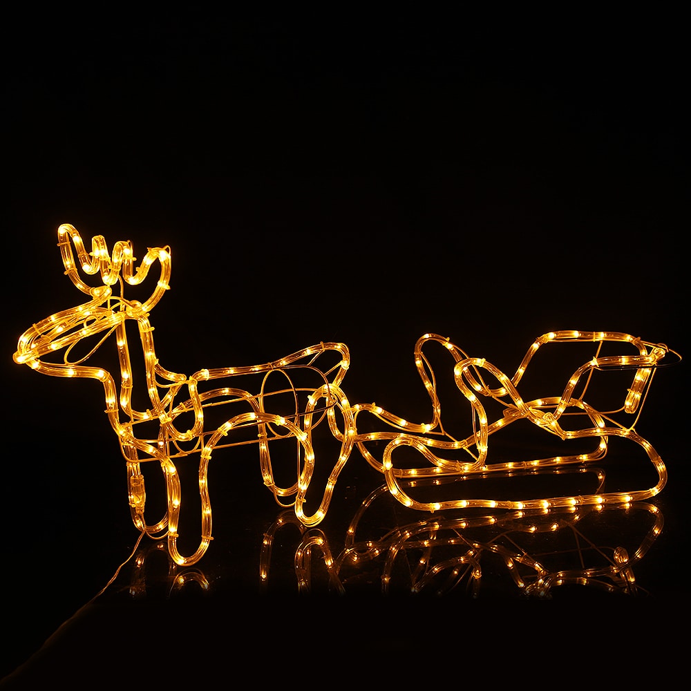 Rensdyr og Kane - 120 cm med LED-Lys